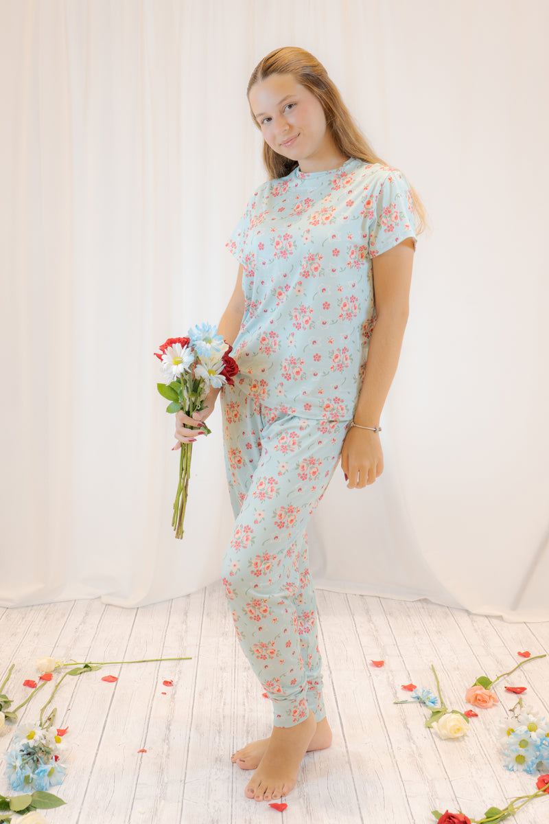 PIJAMA ESENCIA CELESTIAL - SET PANTALON SUBLIMADO – Sofisticadas