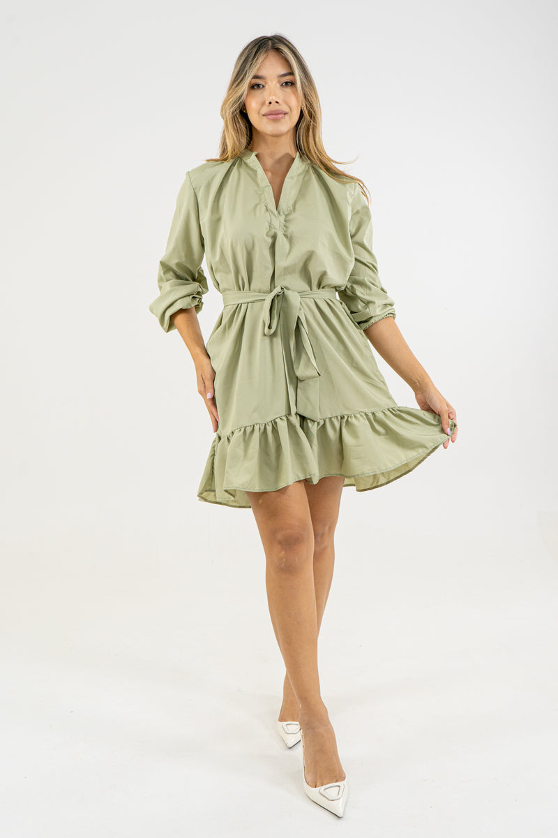 VESTIDO CORTO NATY - VERDE PISTACHO – Sofisticadas