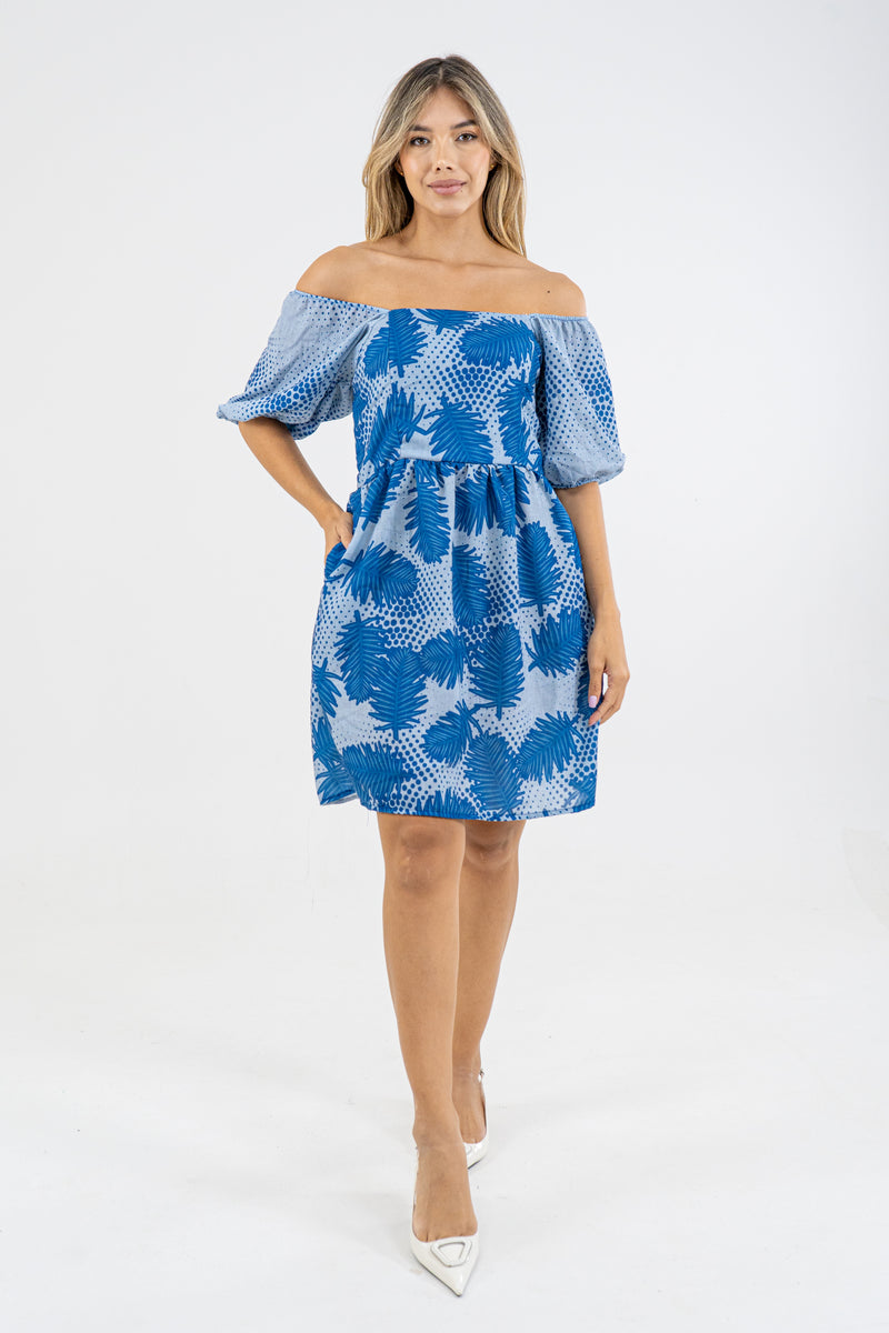 VESTIDO CORTO SOF - AZÚL – Sofisticadas